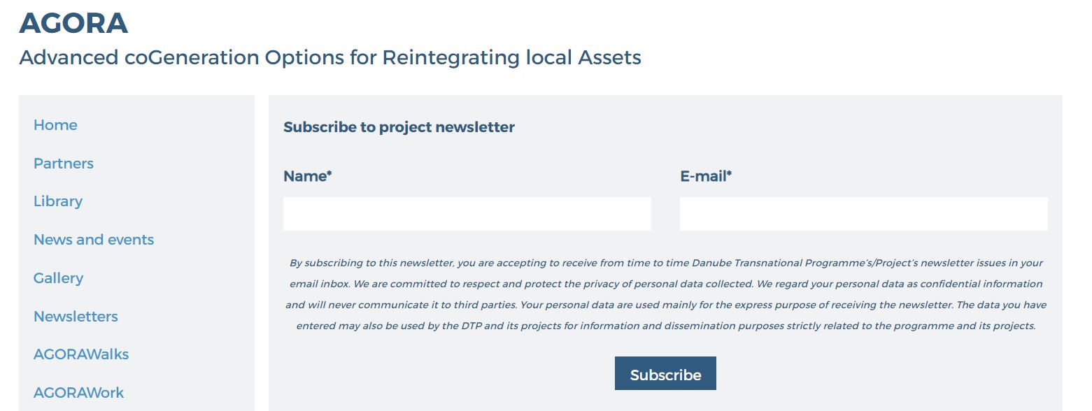 AGORA newsletter - EUTROPIAN